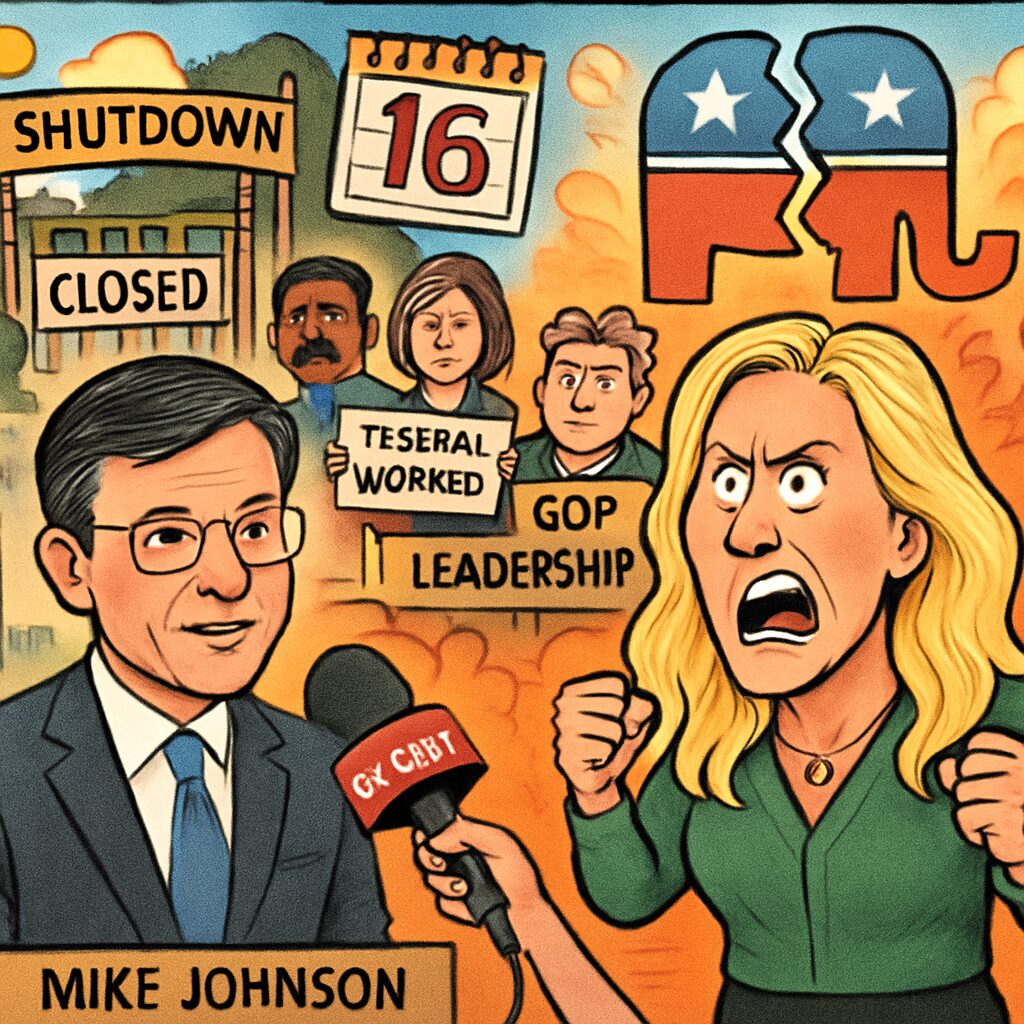 Johnson responds to MTG breaking with GOP over shutdown - Herald Times
