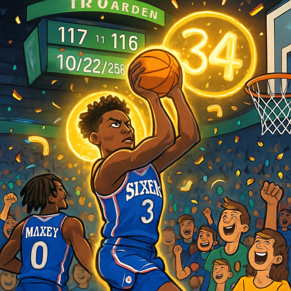 VJ Edgecombe shines with 34 points in debut for the Sixers - Herald Times