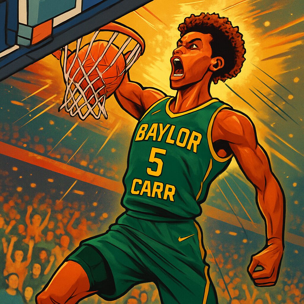 Cameron Carr throws down a massive tomahawk poster for Baylor - Herald ...