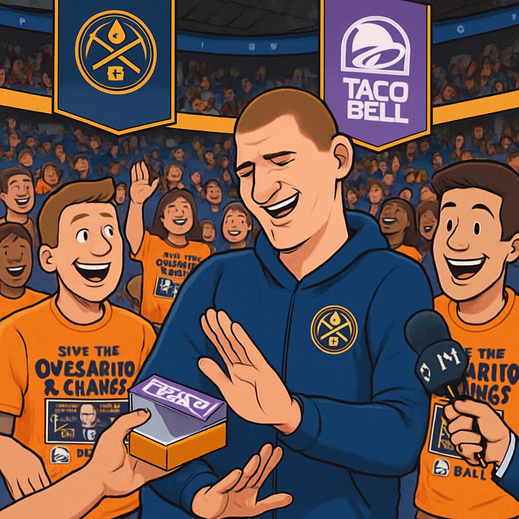 Taco Bell, Nuggets give away shirts after infamous draft moment ...