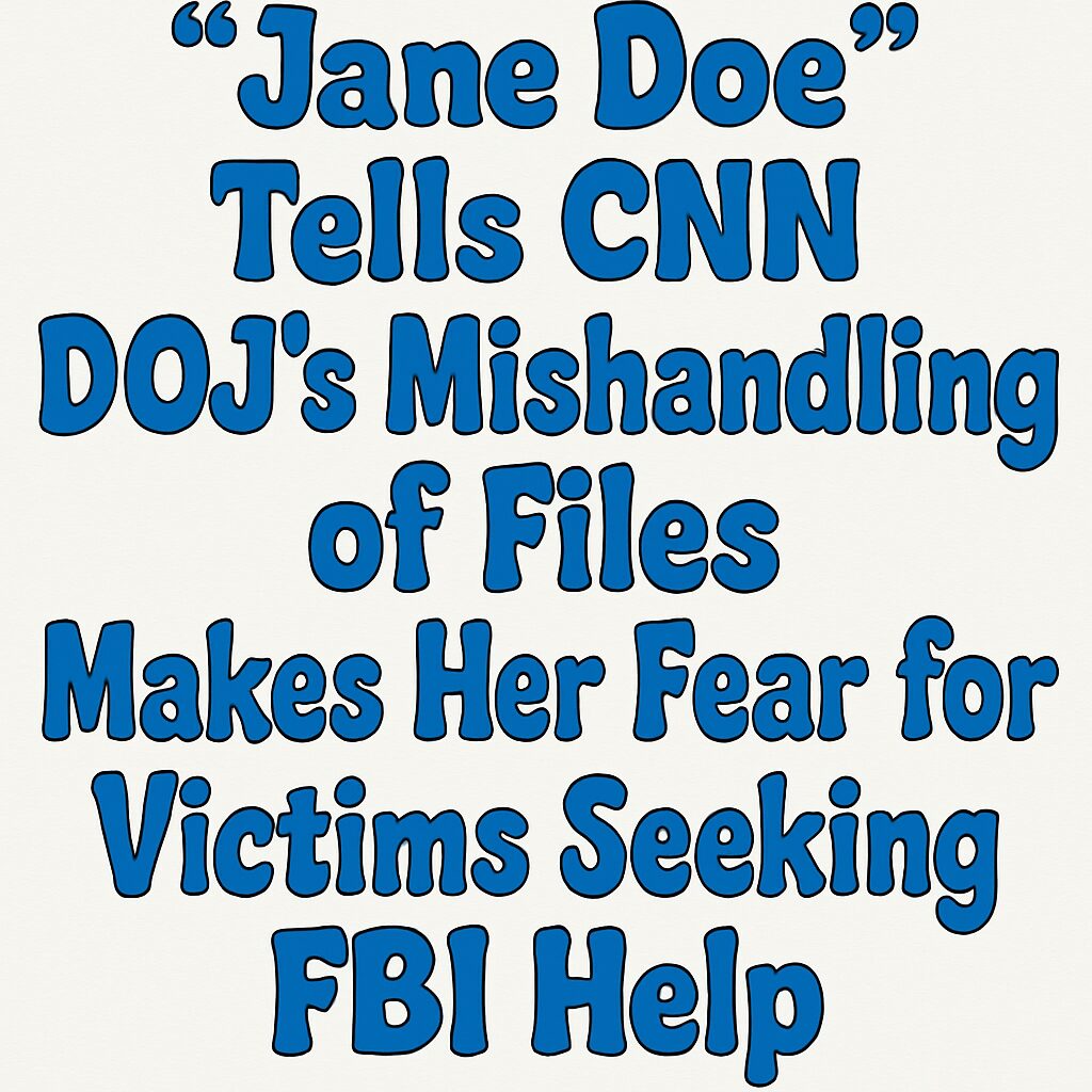‘Jane Doe’ Tells CNN DOJ’s Mishandling of Files Makes Her Fear for ...