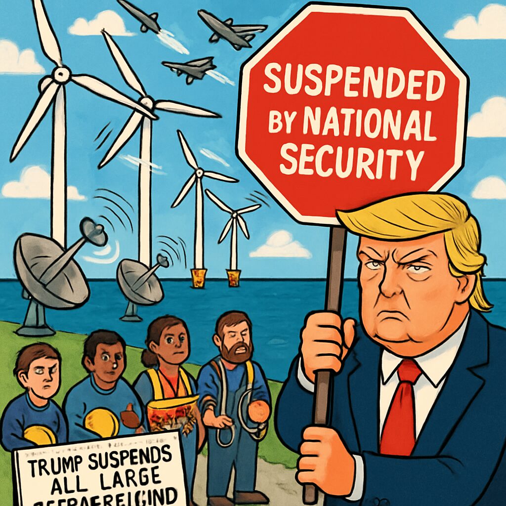 Trump suspends all large offshore wind farms under construction ...