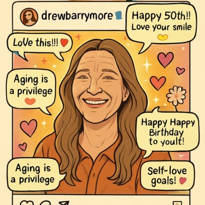 Drew Barrymore, 50, delights fans with makeup- and filter-free ...