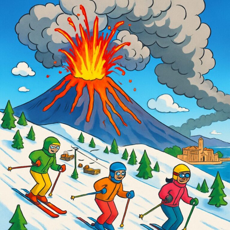 Snow-capped Mount Etna erupts as skiers glide down slopes - Herald Times