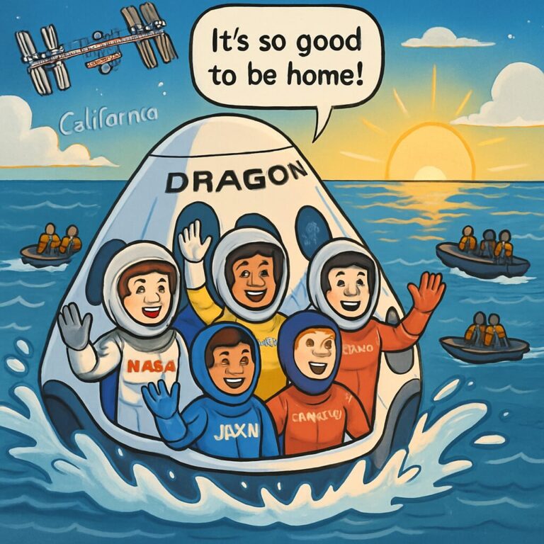 Astronauts Return to Earth After First-Ever Medical Evacuation from ISS ...