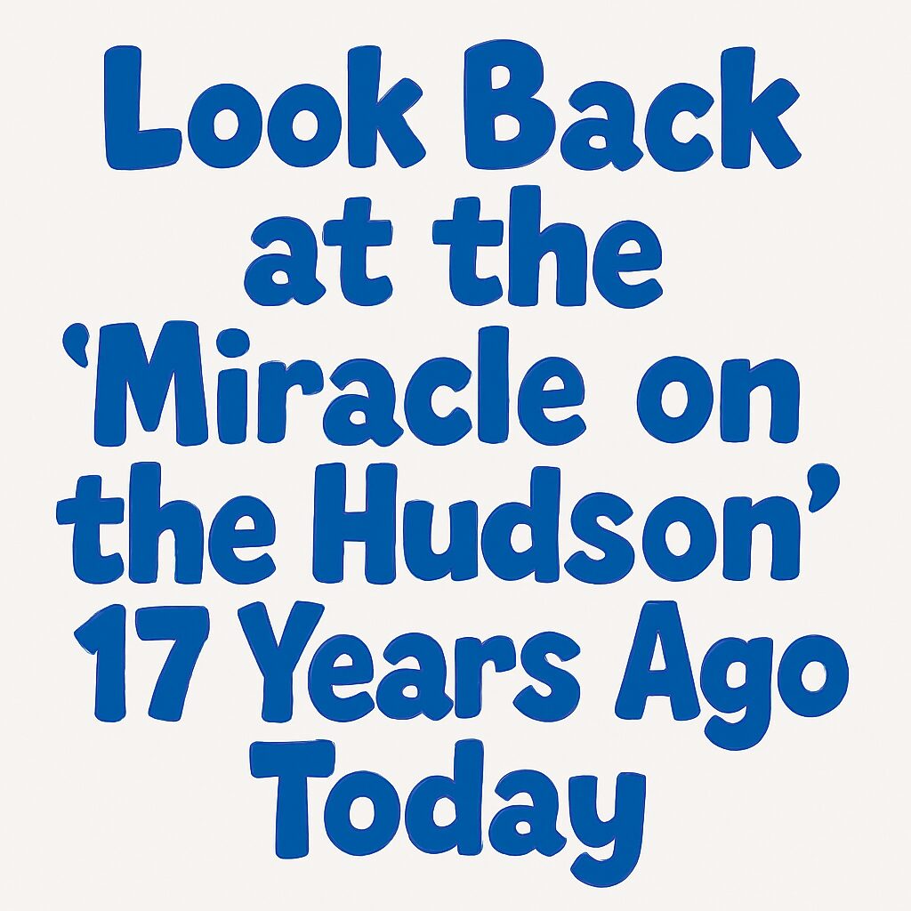 Look Back at the ‘Miracle on the Hudson’ 17 Years Ago Today - Herald Times