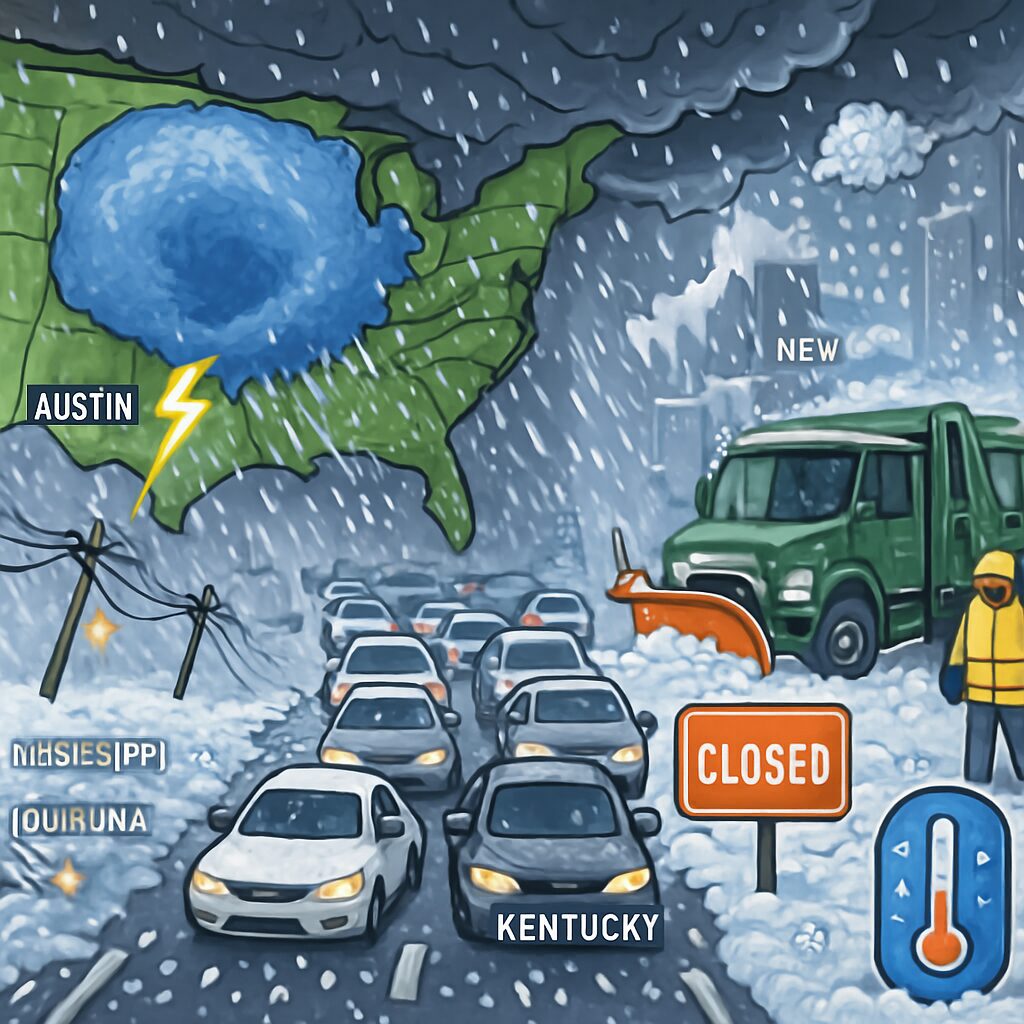 Thunder ice possible as winter storm intensifies and expands from South ...