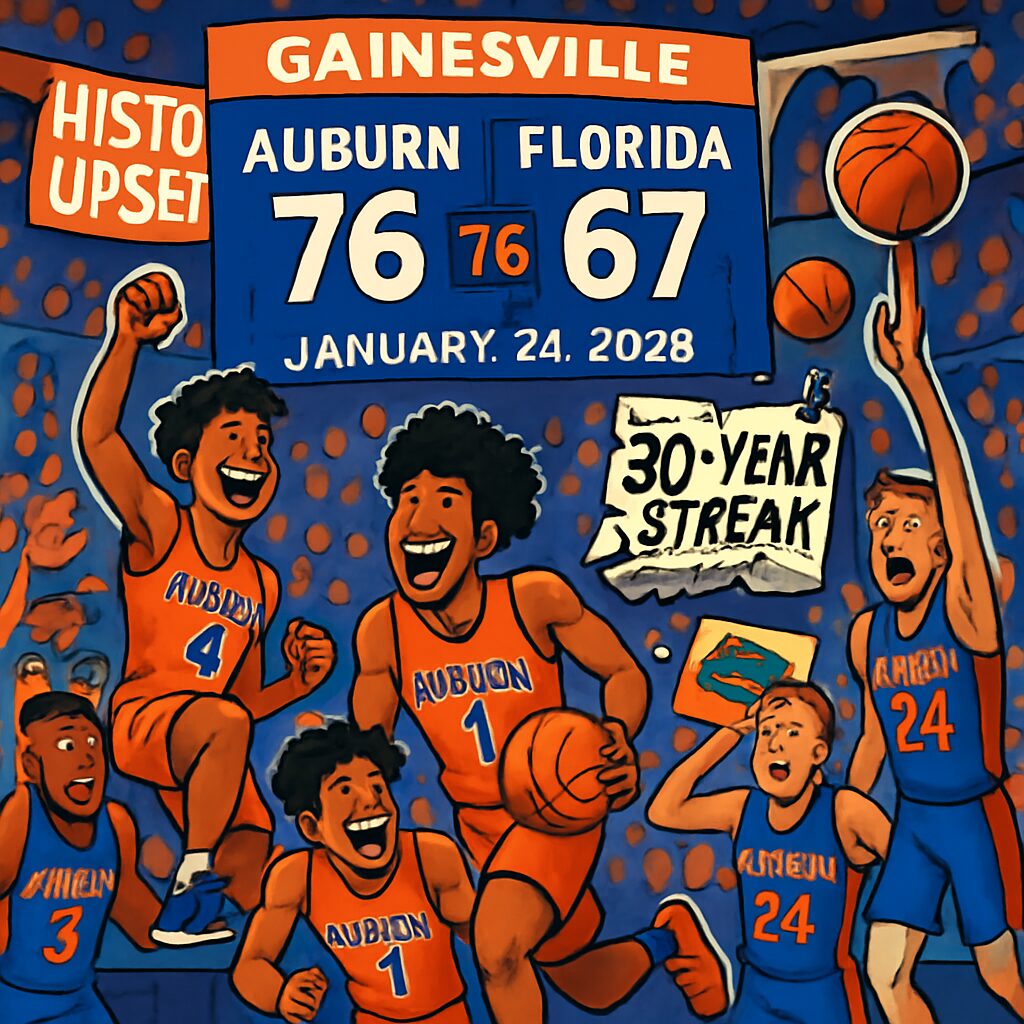 Auburn upsets Florida in Gainesville for the first time in 30 years ...