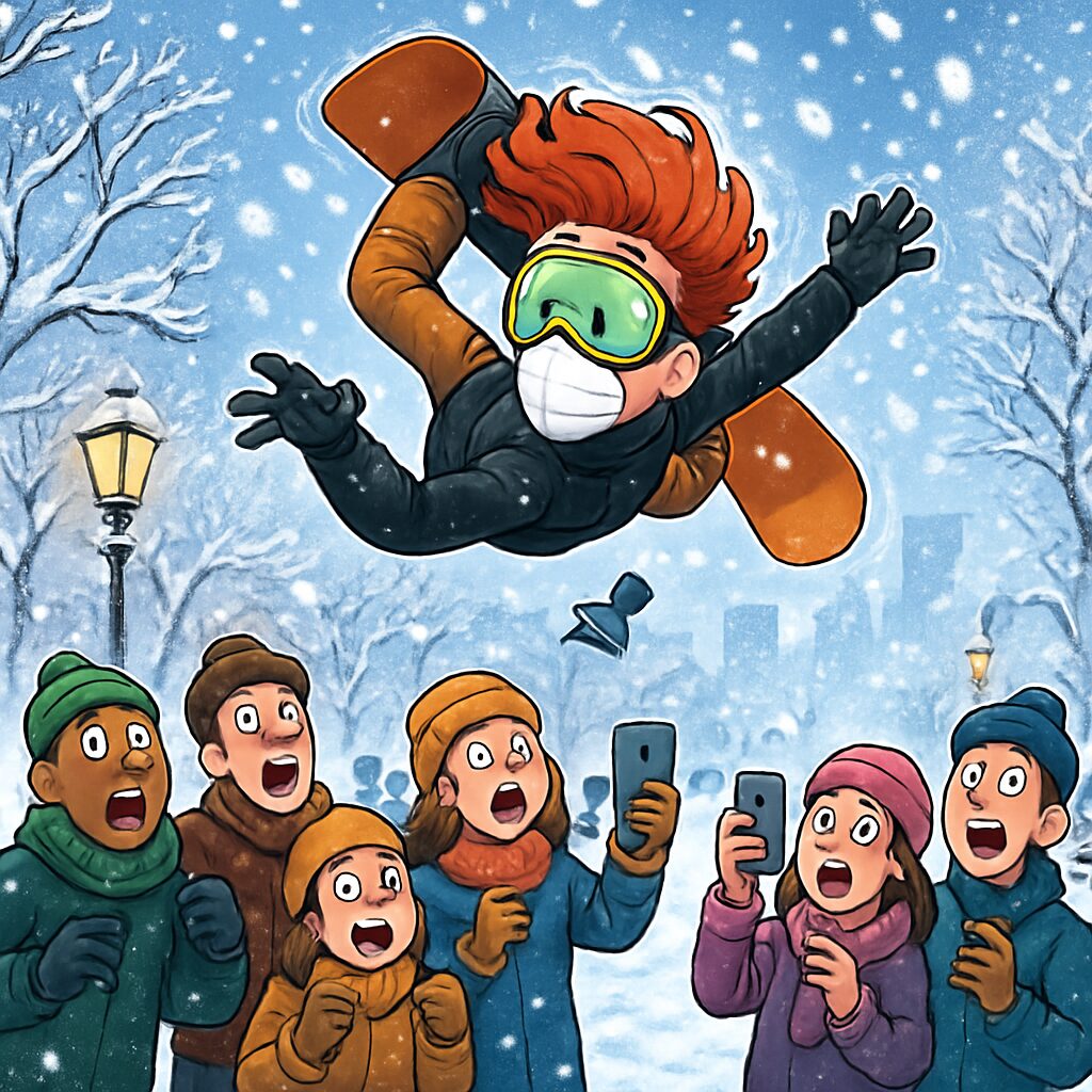 Olympic gold medalist Shaun White snowboarded in Central Park - Herald ...