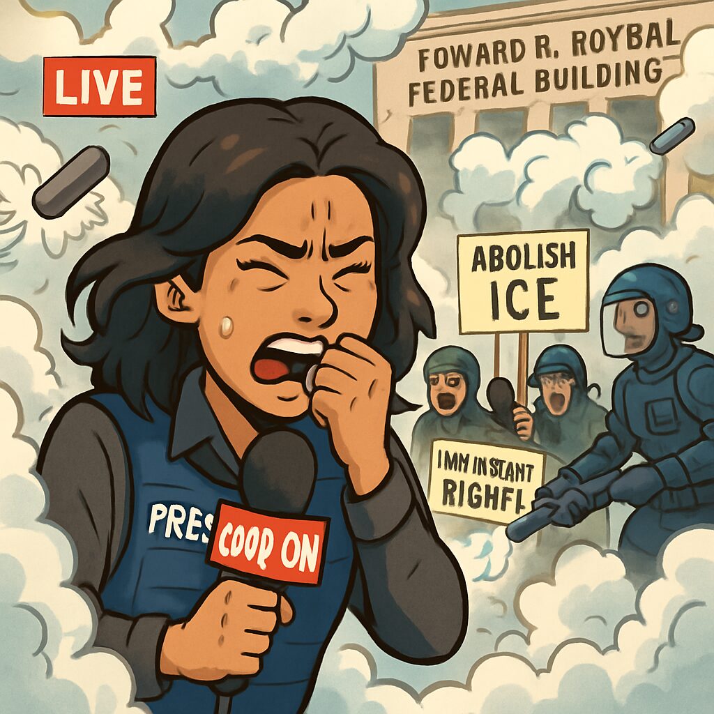 CNN’s Veronica Miracle ‘I Can’t Breathe!!!’ Teargassed, Hit by Rubber ...