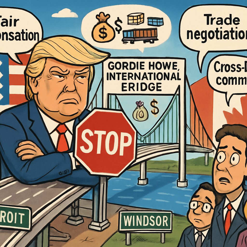 Trump threatens to block opening of new US-Canada bridge - Herald Times